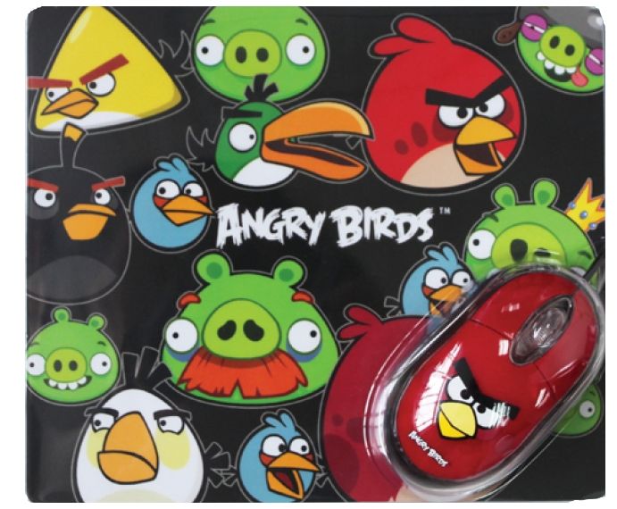Generic Angry Birds Mouse & Mouse Pad Combo | Buy Online in South ...