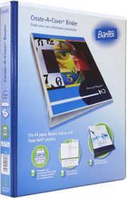 Bantex Create-A-Cover 2 D-Ring A4 25mm Ring Binder | Shop Today. Get it ...