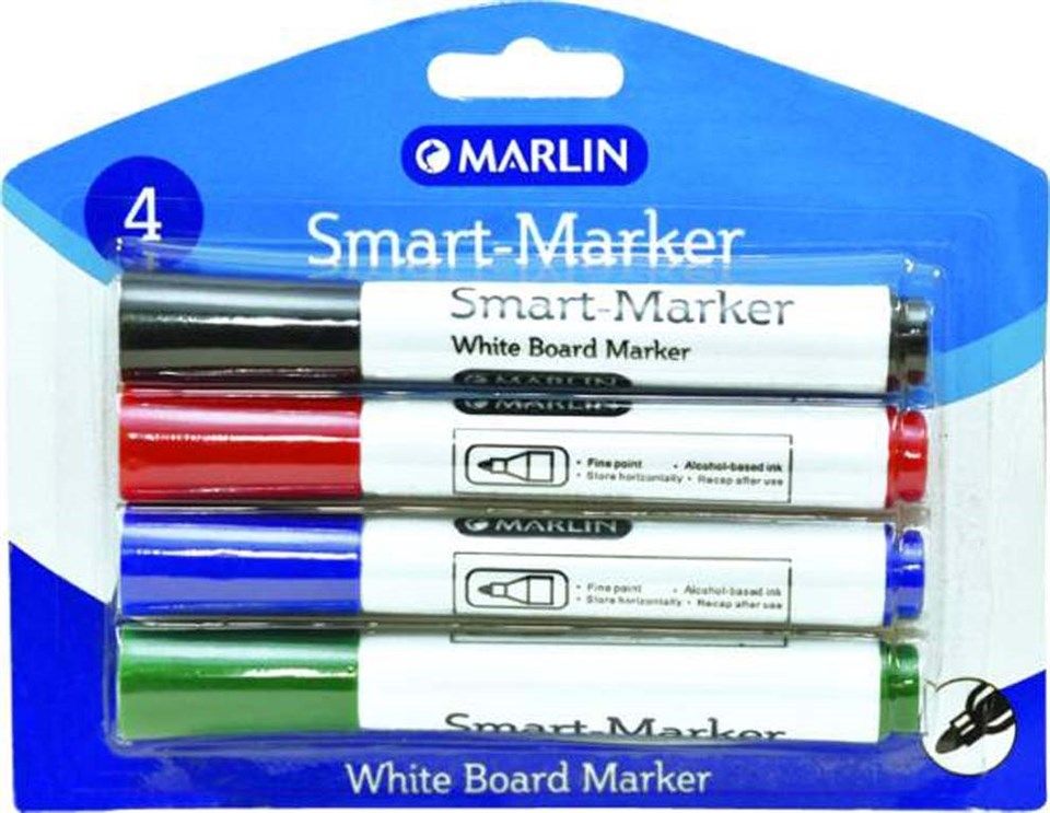 Marlin Smart-Marker White Board Markers 4's assorted | Shop Today. Get ...