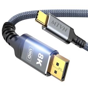 MTVN USB C to DisplayPort, Thunderbolt 3 Compatible Cable (8K-60Hz) - 1 ...