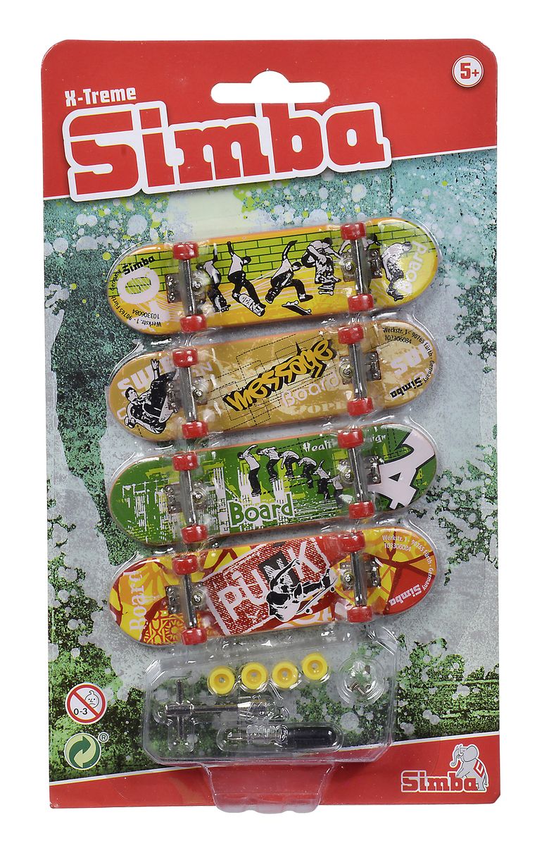 Simba Toys Finger Skateboard 4 Piece Set | Shop Today. Get it Tomorrow ...