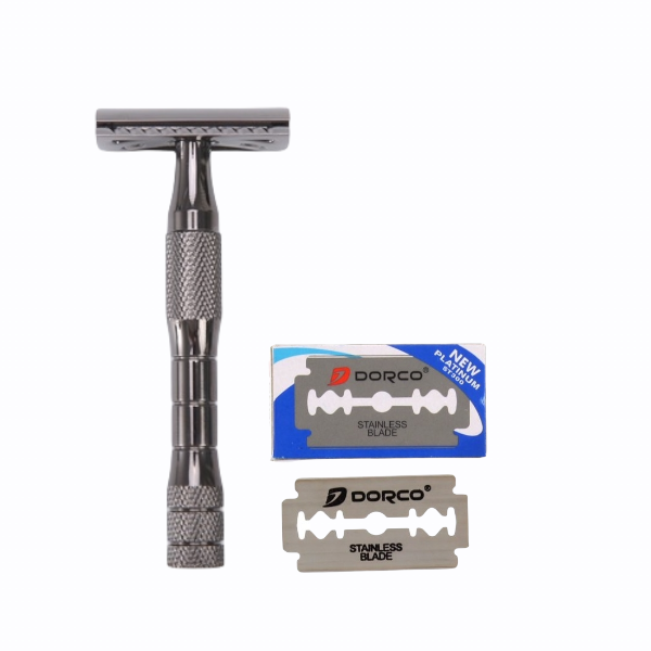 Safety Razor Classic Gunmetal Grey and 5 Blades | Shop Today. Get it ...