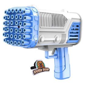 36 Holes Bubble Gun Automatic Bazooka For Kids With Bella Bear Bookmark ...
