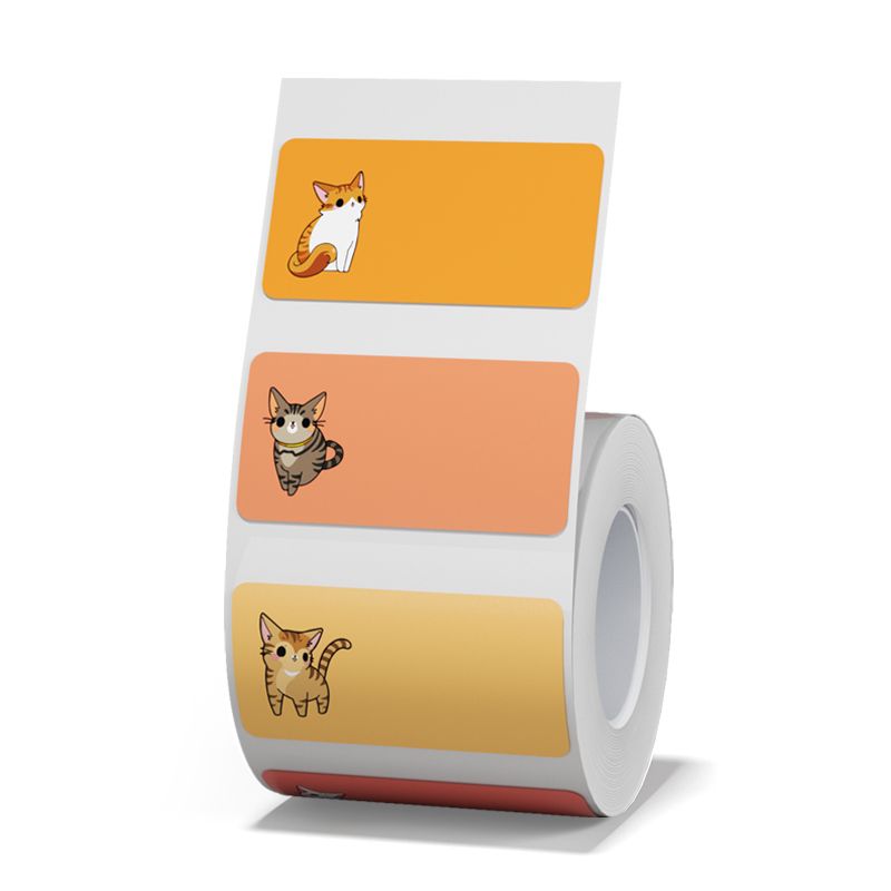 Niimbot - B21 / B3S - 40x20mm - 320 Red/Orange Thermal Labels - Cat ...