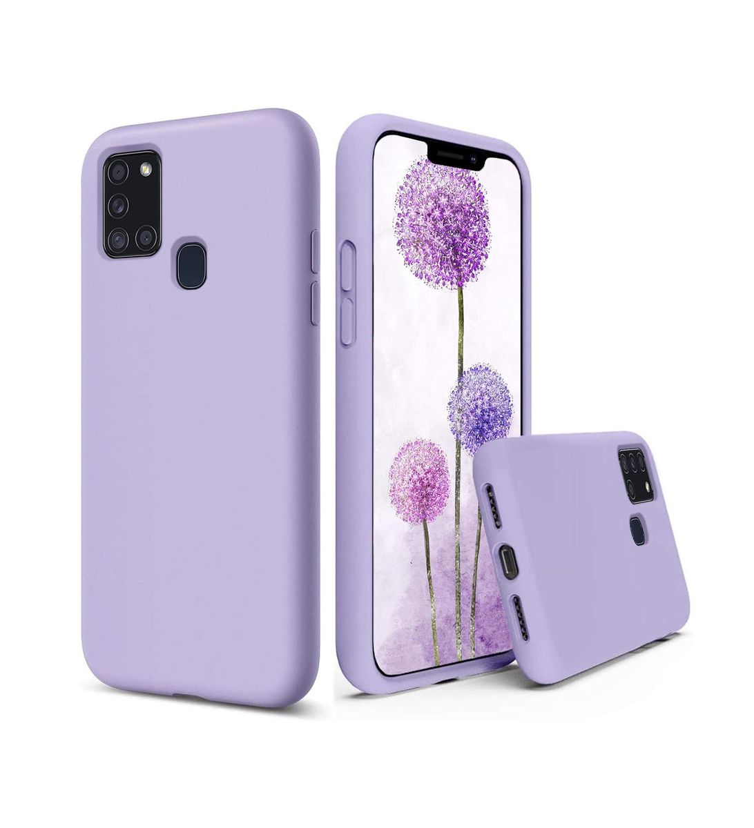 Liquid Silicone Back Case For Samsung Galaxy A21s- Purple | Shop Today. Get it Tomorrow ...