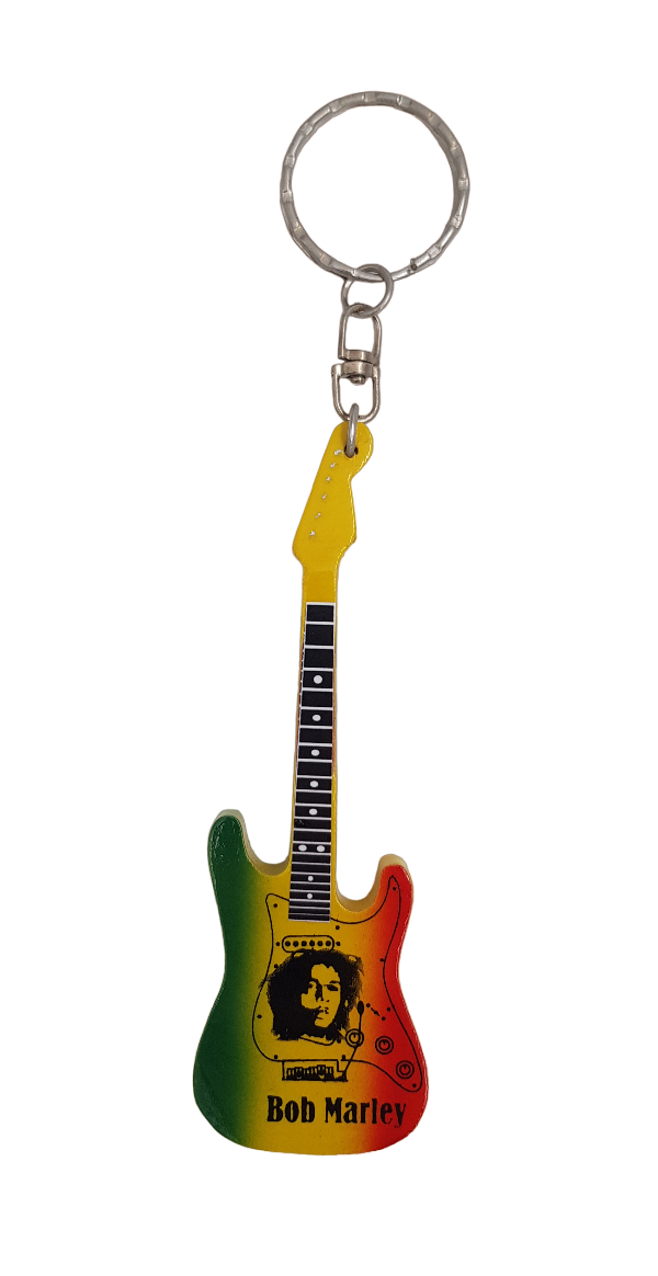 Keyring Guitar - Bob Marley Rasta Colours | Shop Today. Get it Tomorrow ...