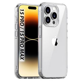 EDGE Clear Crystal Case & Glass Double Pack - iPhone 15 Pro / 15 Pro ...