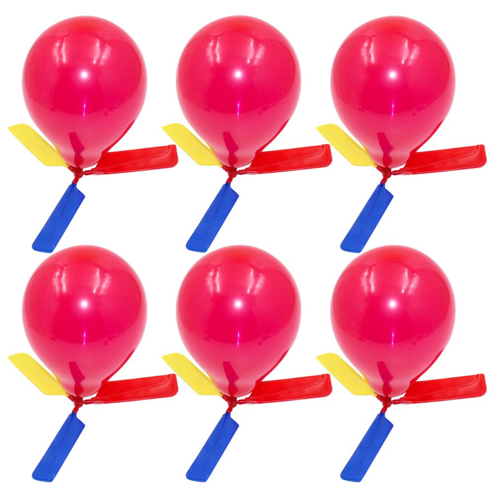 Kids Gift Retro Spinning Helicopter Party Balloon Toy Set of 6 (26cm ...