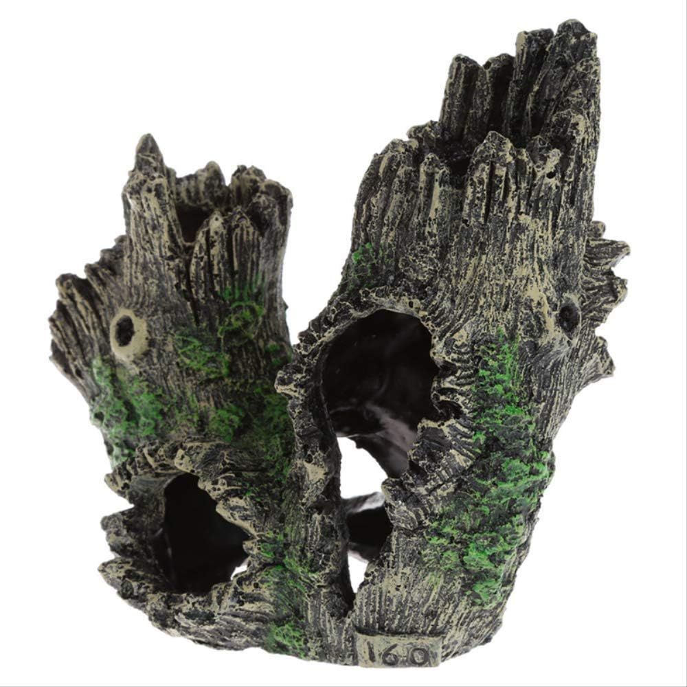 Pet Aquarium Hollow Resin Tree Structure Fish Tank Decoration (14cm ...