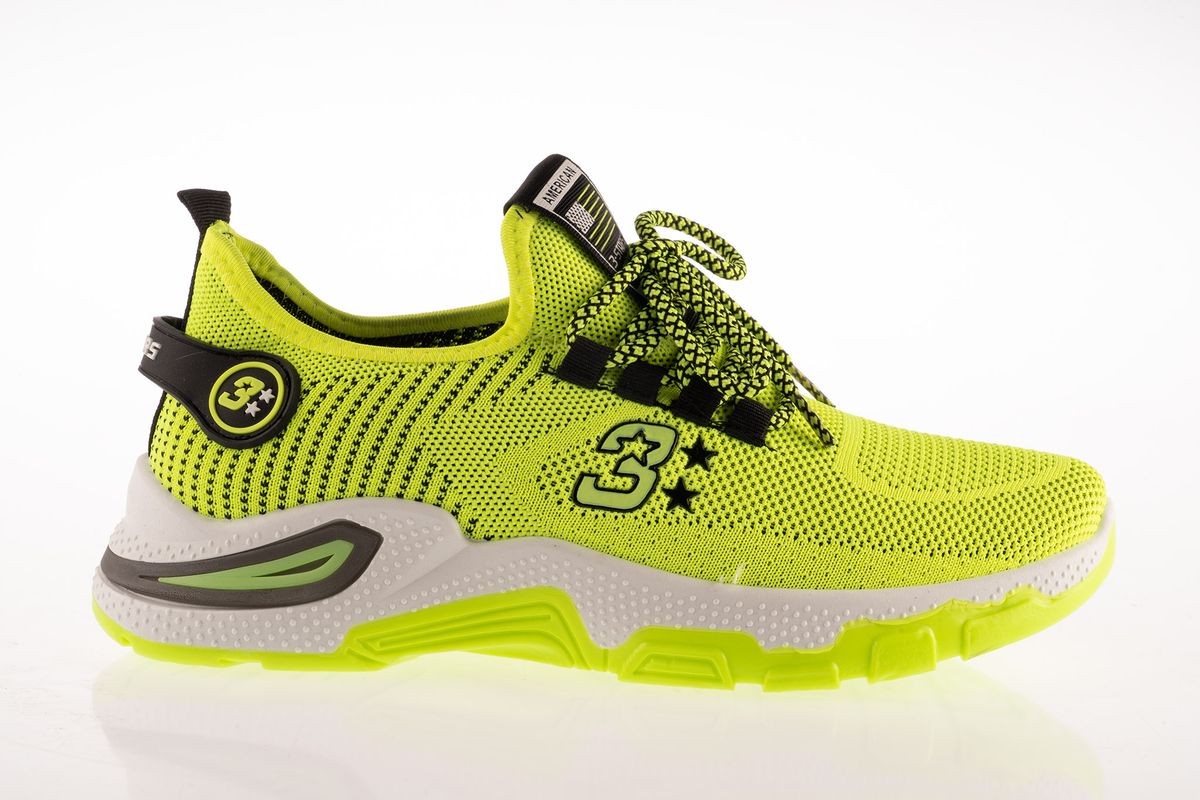 3-Stars Men’s Runway Active Sneakers-Lumo - Yellow/Black | Shop Today ...