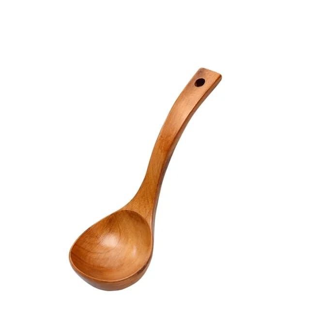 Wooden Long Handle Soup Ladle Handmade Kitchen Cookware | Shop Today ...