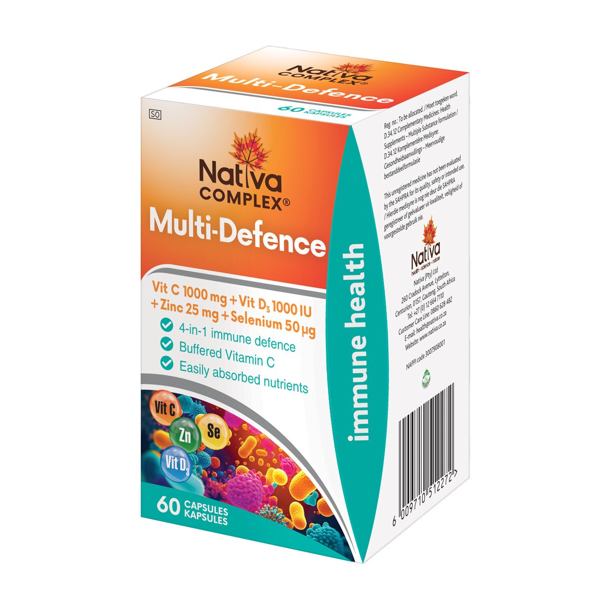 Nativa Complex Multi-Defence Capsules - 60's | Shop Today. Get it Tomorrow! | takealot.com