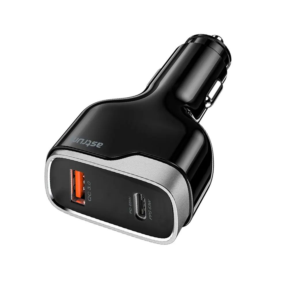 Astrum Car and Laptop charger, USB - C 65W PD & 18W USB - A - Pro Go ...