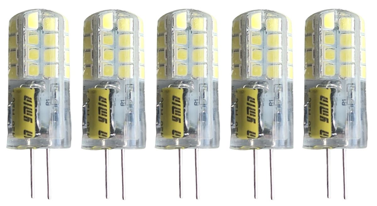Hello Today G4 LED Bi-Pin Bulb 2w Warm White 12 Voltage Rating - 5 Pack ... Hello Today G4 LED Bi-Pin Bulb 2w Warm White 12 Voltage Rating - 5 Pack ...
