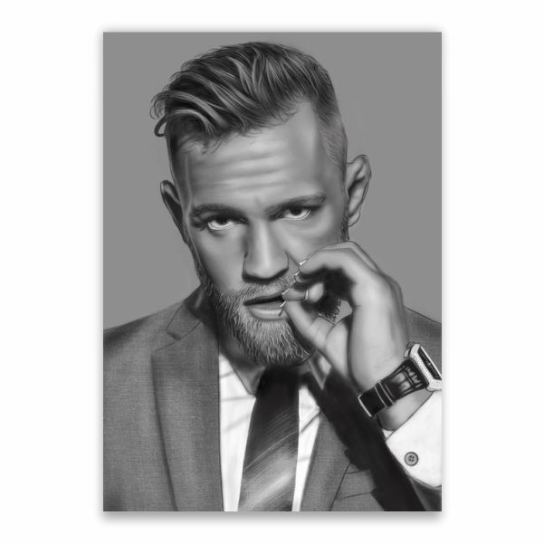 Conor McGregor Grey Poster - A1 | Shop Today. Get it Tomorrow ...