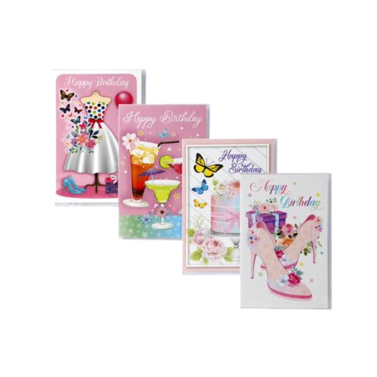 Cute Birthday Cards & Envelopes - Female (Set of 4) | Shop Today. Get ...