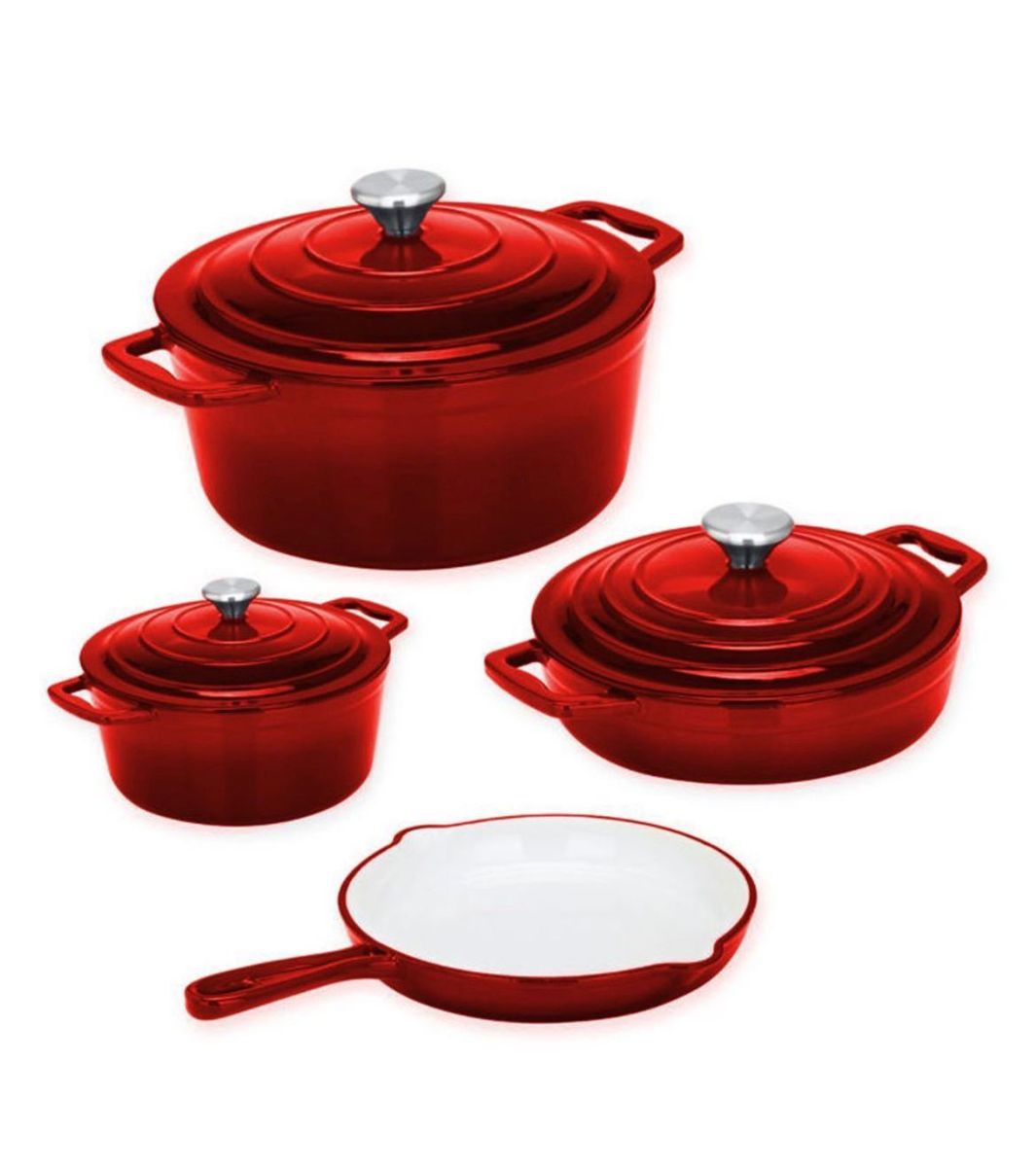 Premium Cast Iron Cookware Sets Cast Iron - 7 Piece | Shop Today. Get ...