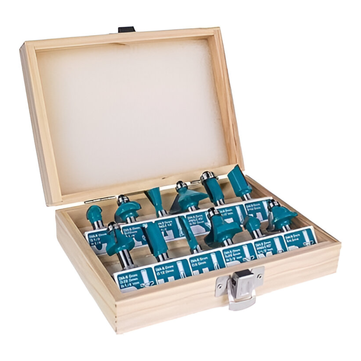 12 Pieces Router Bits Set - Carbide-Tipped Woodworking Collection ...