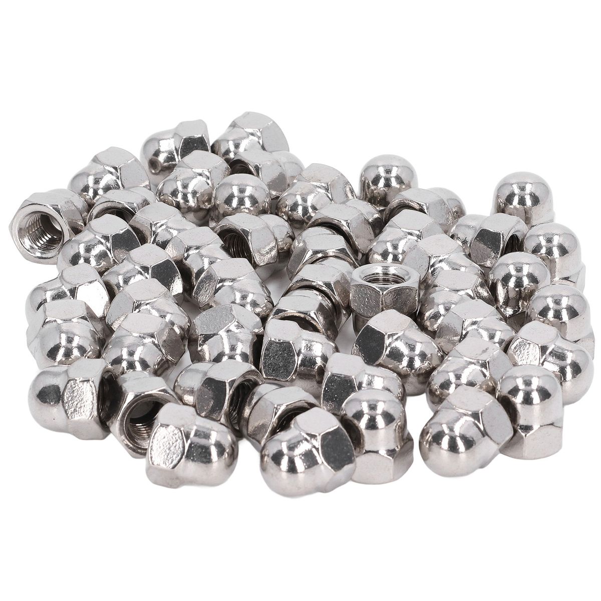 50 Pieces M4 Female Thread Coupling Nuts (SS) | Shop Today. Get it ...