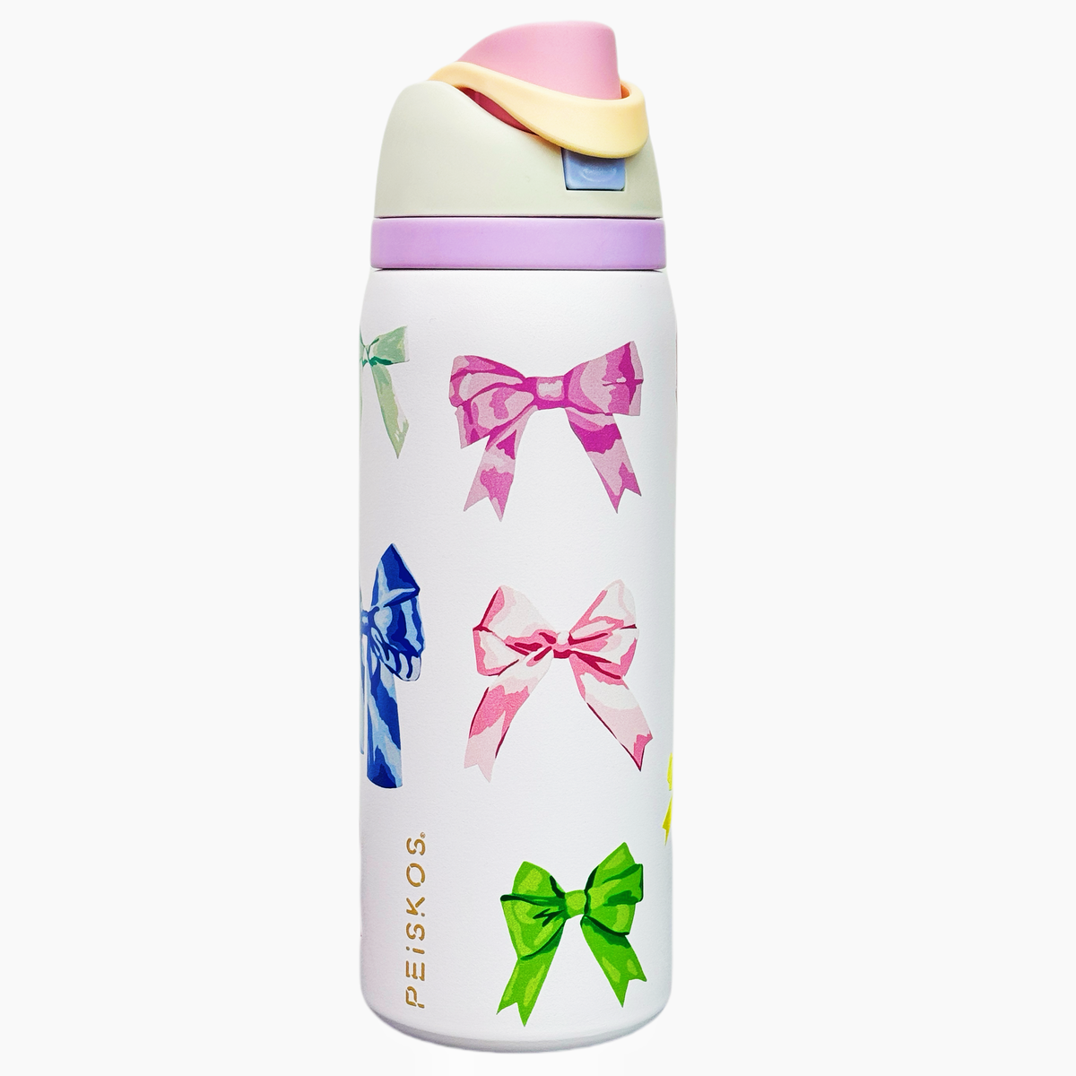 PEISKOS 32oz Aesthetic Print Flask Tumbler Leakproof Insulated Water ...