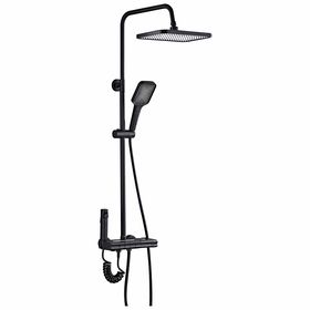 Digital Display Black Shower Set With LED Ambient Light 1226B | Shop ...