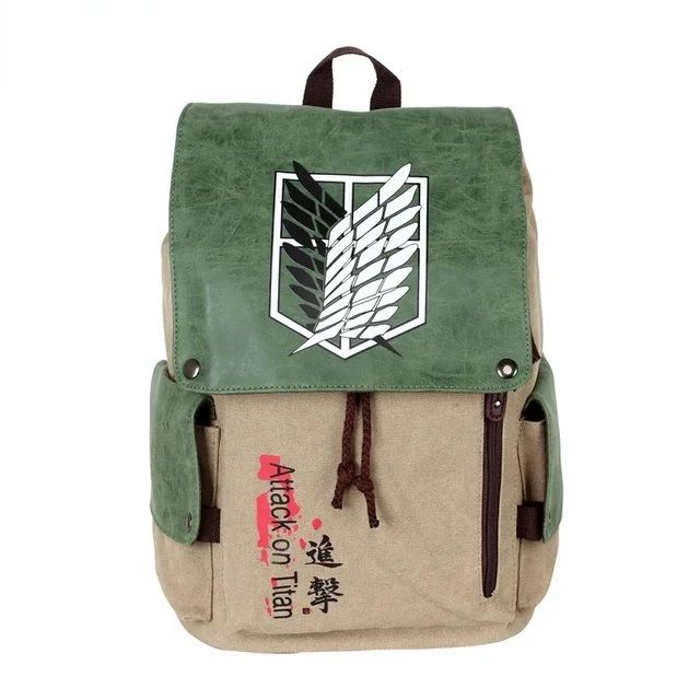 Anime Canvas and Leather Large Backpack 20L | Shop Today. Get it ...