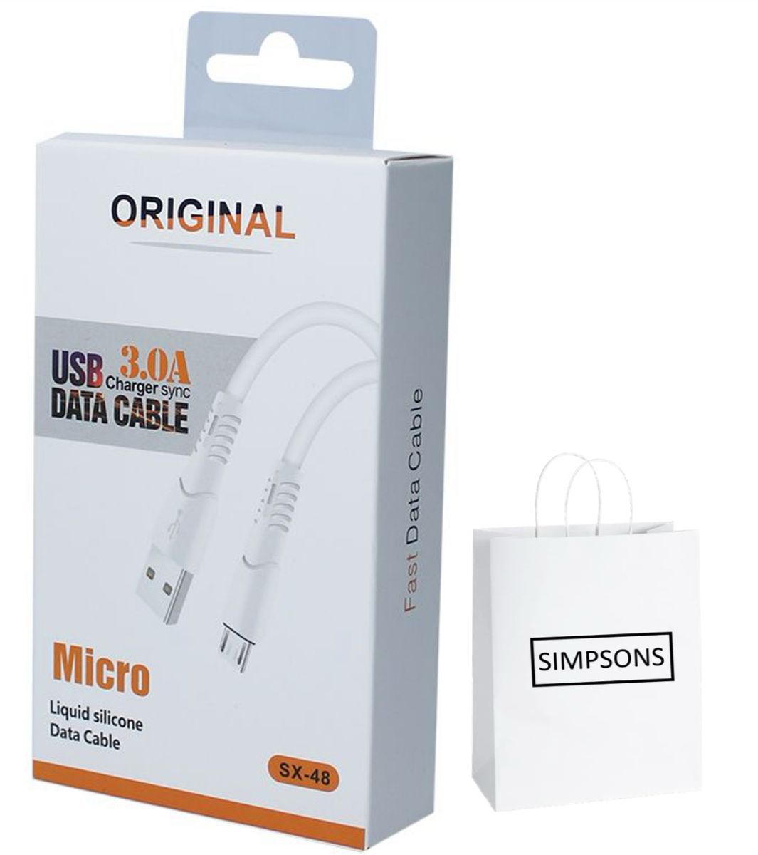 Micro USB Charging Cable & Simpsons Bag | Shop Today. Get it Tomorrow ...