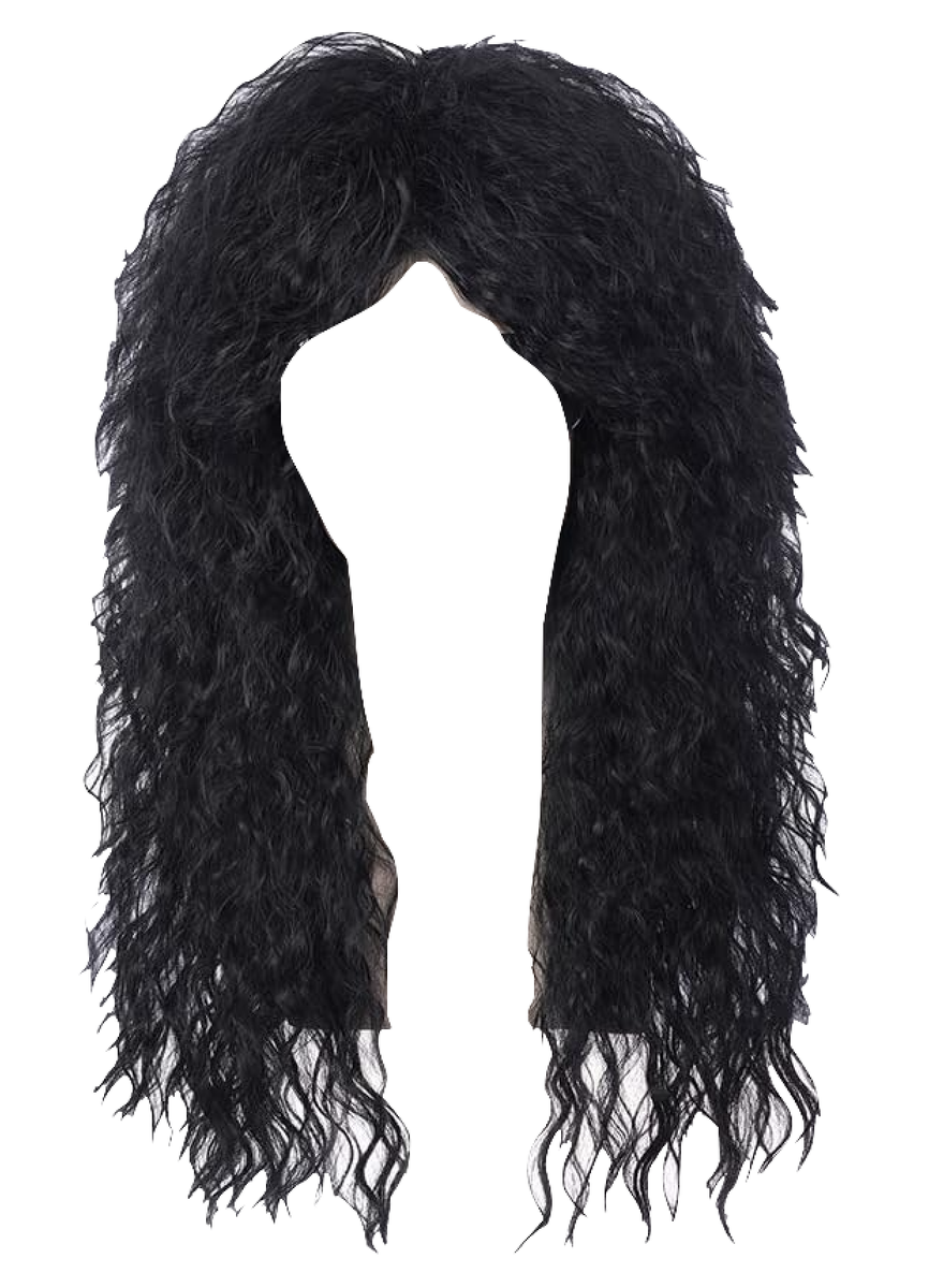 Party Halloween Cosplay 80s Mullet Rock Long Curly Wig - 58cm | Shop ...