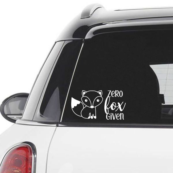 Zero fox given car decal vinyls - set of 4 | Shop Today. Get it ...