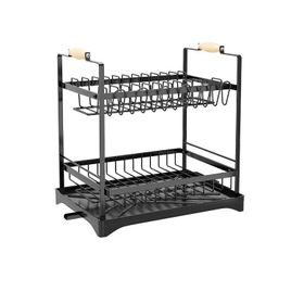 Black Double-Layer Dish Rack | Shop Today. Get it Tomorrow! | takealot.com