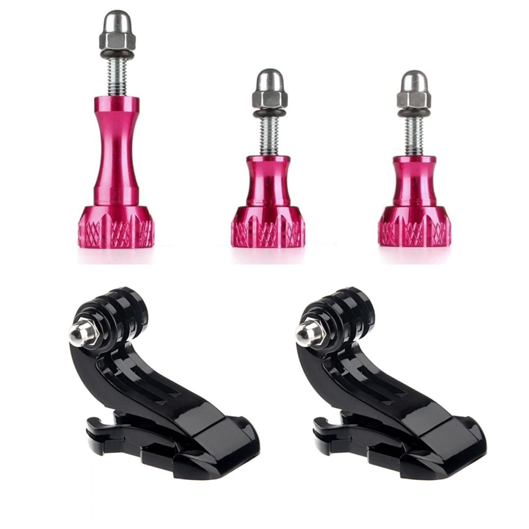 Aluminium Screws + J Hook Mounts for GoPro - Pink - 5pcs | Shop Today ...