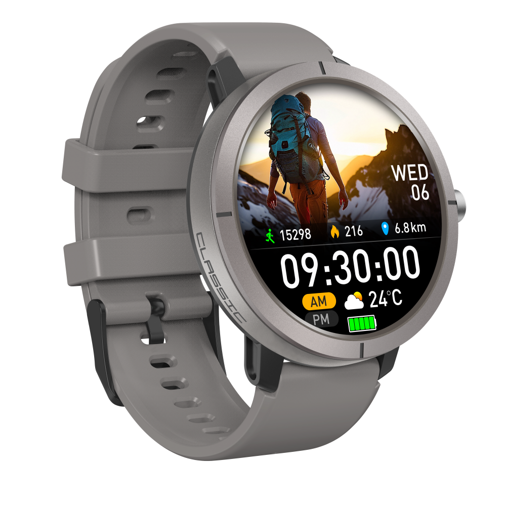 GPS Heart Rate Monitor Smart Watch - 1.32" , Multi-Satellite ...