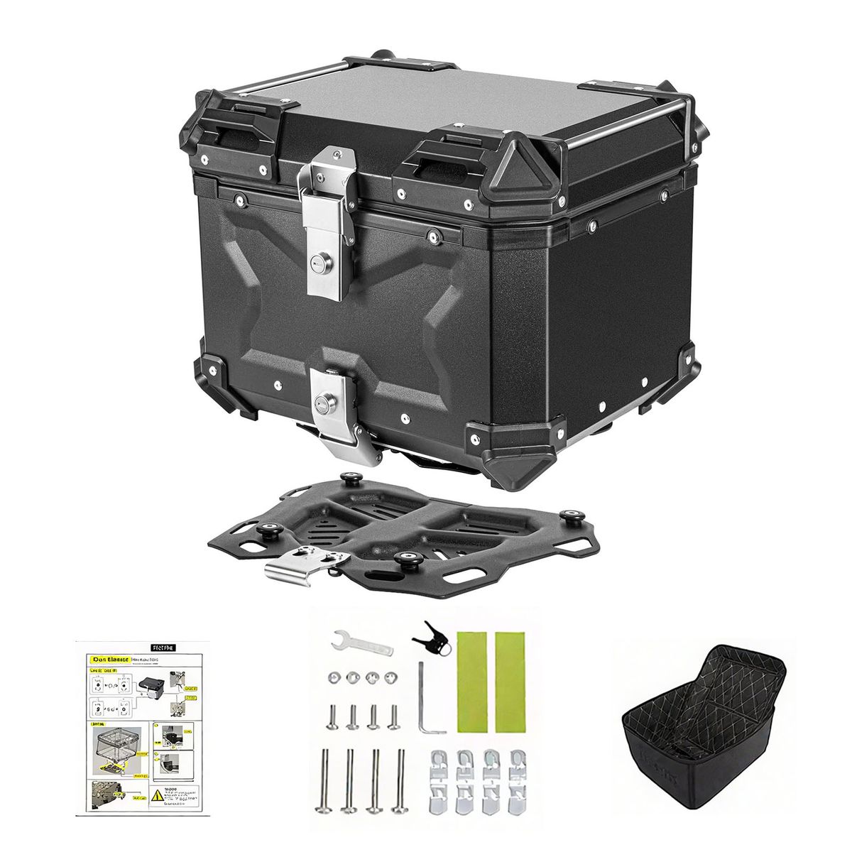 45L Motorcycle Top Box Tail Case Luggage Storage Tool Cases | Shop ...