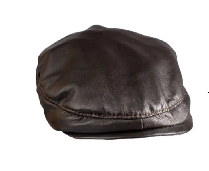 Genuine Leather Cap - Brown Color | Shop Today. Get it Tomorrow ...