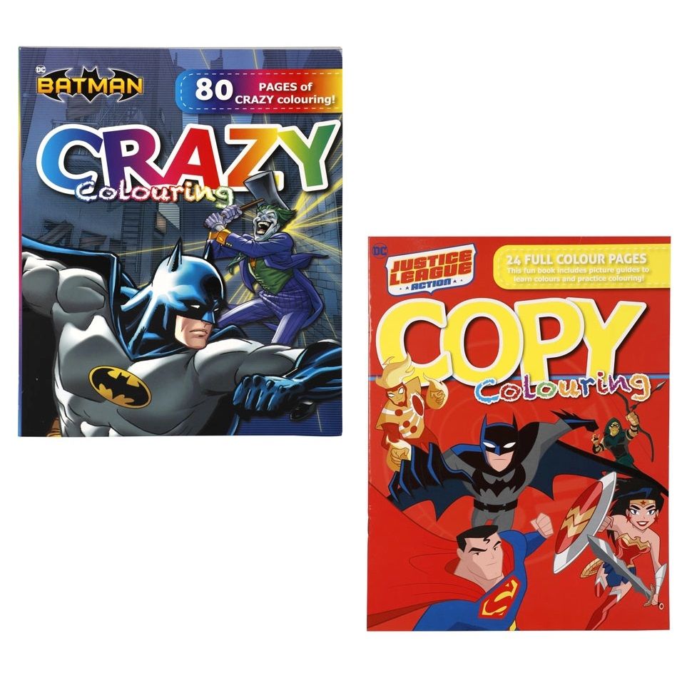 DC Comics Colouring & Copy Books (2 Piece) | Shop Today. Get it ...