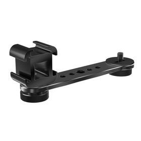 Triple Cold Shoe Extension Bracket with 1/4 Inch & 3/8 Inch Thread ...