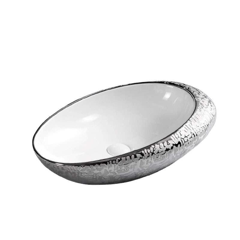 Lovely Silver and White Bathroom Basin | Shop Today. Get it Tomorrow ...
