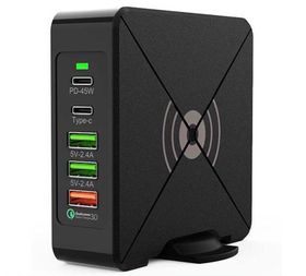 75W 5 Ports Multi Fast Charger/Wireless Phone Charger | Shop Today. Get ...