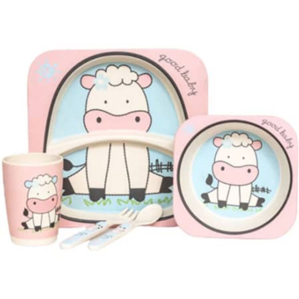 5pc Kids Cow Dinner Set (YA-BF12) | Shop Today. Get it Tomorrow ...