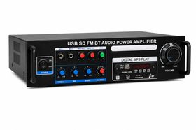 Audio Power Amplifier & Bluetooth USB SD FM Dual Mic Karaoke System ...