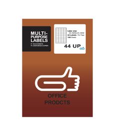 44 Up Labels Self Adhesive A4 Size - 100 Sheets - The Clip | Shop Today. Get it Tomorrow ...