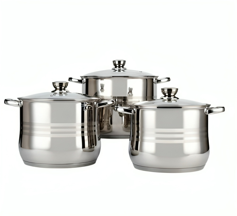 Silver Stainless steel 6 Piece Cookware | Shop Today. Get it Tomorrow ...