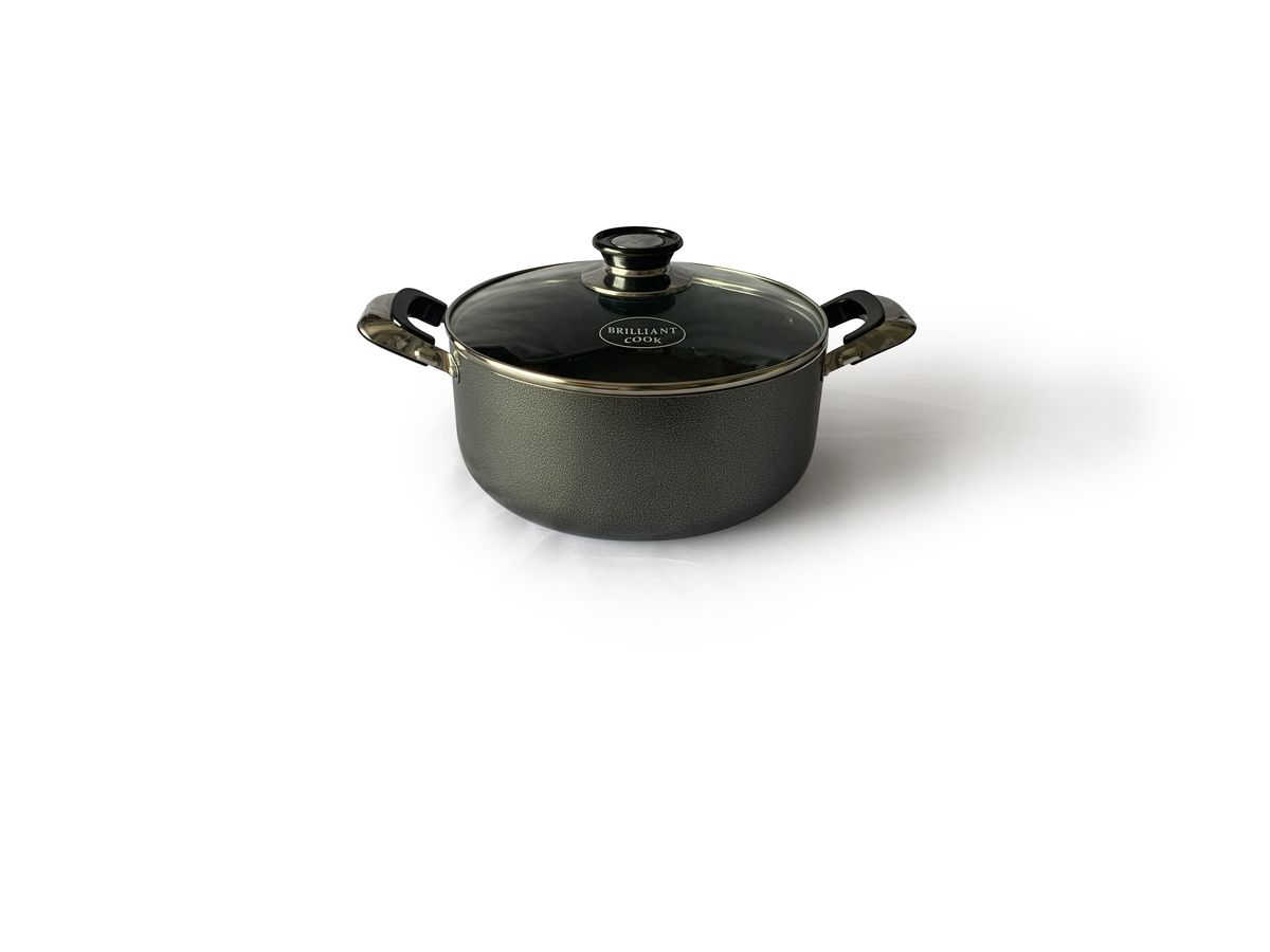 Brillant Cook Non Stick Casserole Pot 24cm (5QT) | Shop Today. Get it ...