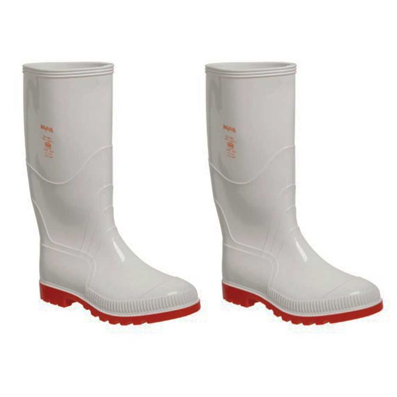 Wayne Duralight Gumboot Knee Length White/Red N/STC F1030 | Shop Today ...