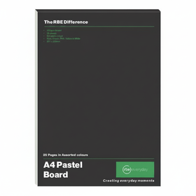 A4 Mixed Pastel Board Pad - 25 Sheets, 160gsm for Arts & Crafts | Shop ...