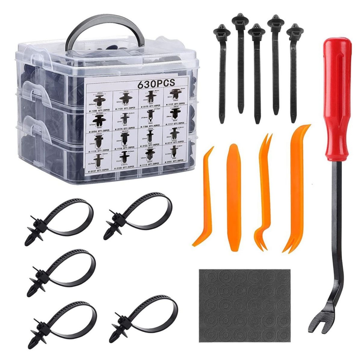 675 Pcs Auto Retainer Plastic Fastener Clips & Car Trim Removal Tool ...