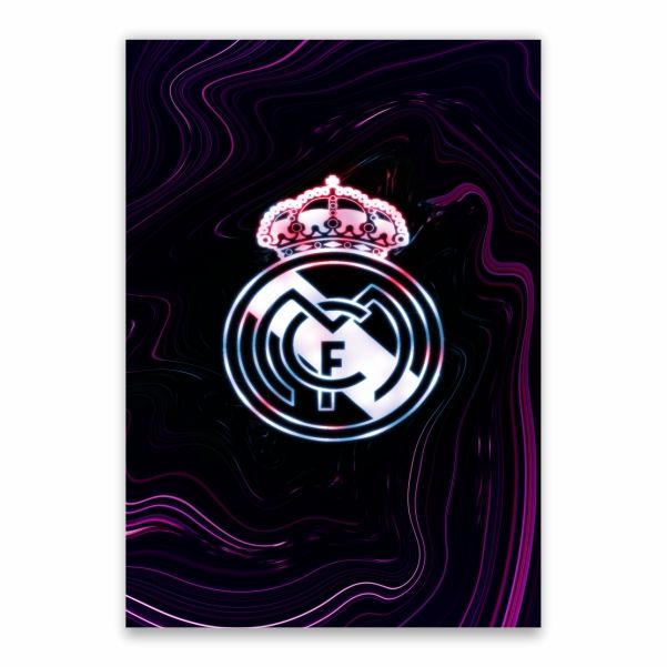 Real Madrid Neon Logo Poster - A1 | Shop Today. Get it Tomorrow ...