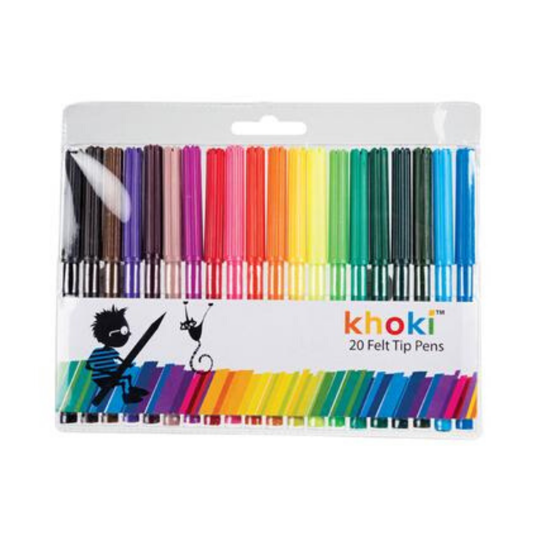 20 Piece Felt Tip Khoki Pens | Shop Today. Get it Tomorrow! | takealot.com
