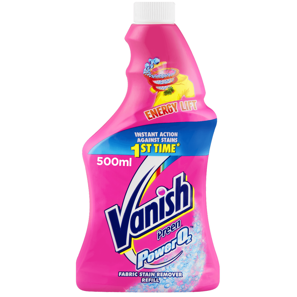 Vanish 500ml, Power 02, Fabric Stain Remover, Laundry Pre-Wash, Preen ...