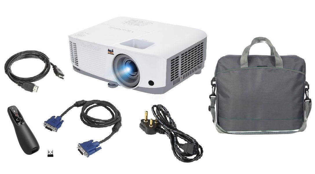 ViewSonic XGA Projector, Cordless Presenter, Bag & HDMI/VGA Cable ...